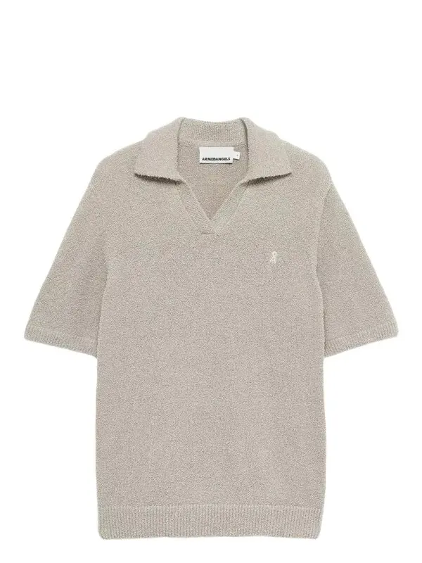 ARMEDANGELS Bouclé-knit T-shirt - Neutrals