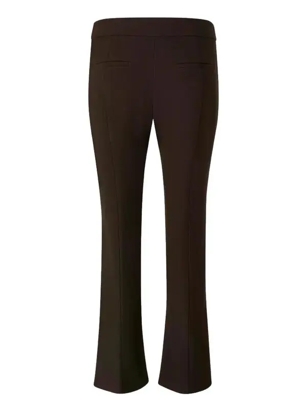 Peserico Pressed-crease Flared Trousers - Brown