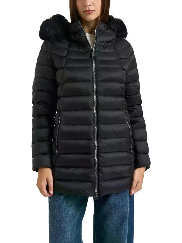 COLMAR Quilted Single-breasted Coat - Black