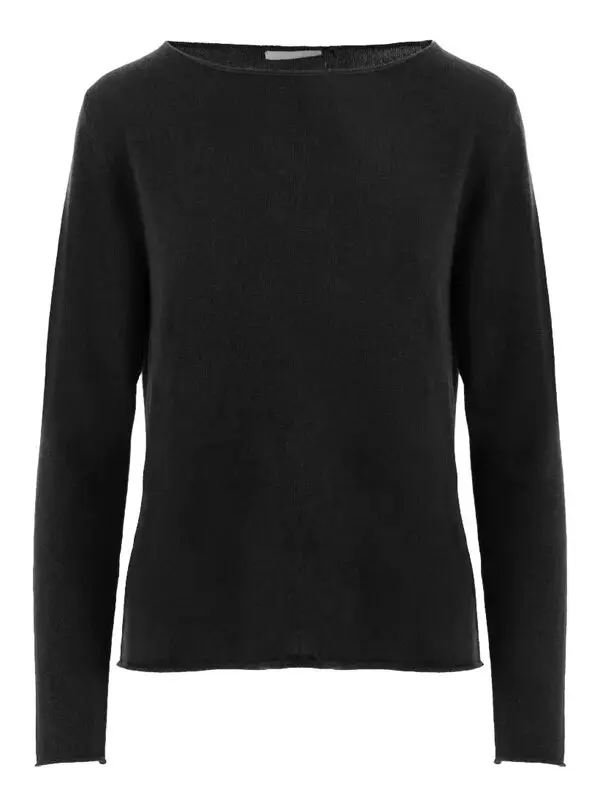 ALLUDE Cashmere Sweater - Black