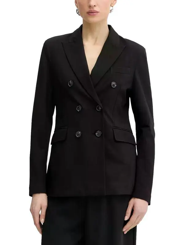 SILVIAN HEACH Fastise Double-breasted Peak-lapels Blazer - Black