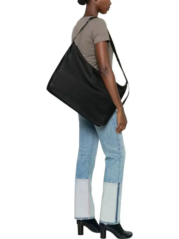 MAISON MARGIELA Logo-patch Shoulder Bag - Black