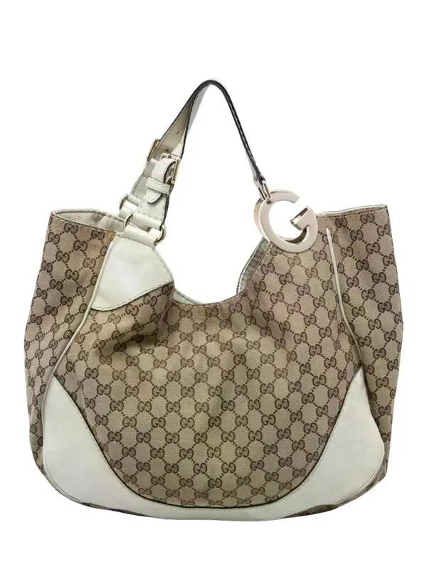 Gucci 2016-2026 Gg Canvas Charlotte Tote Bag - White
