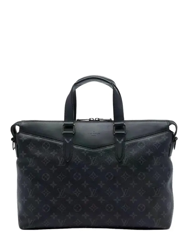 LOUIS VUITTON Monogram Eclipse Explorer Business Bag - Black