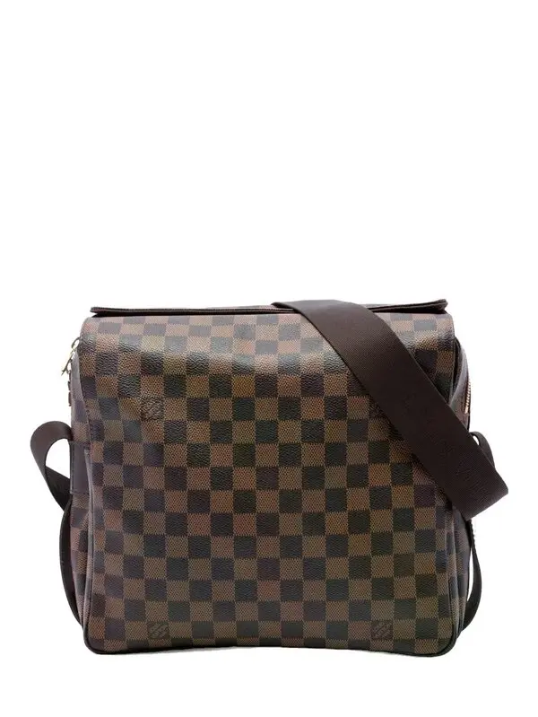 LOUIS VUITTON 2011 Damier Ebene Naviglio Crossbody Bag - Brown