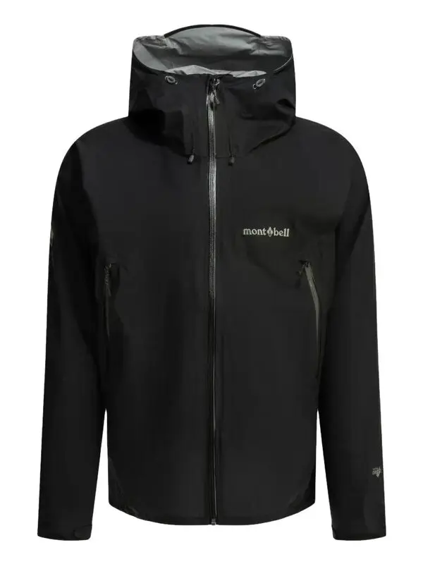 MONTBELL Storm Cruiser Logo-print Hooded Rain Jacket - Black