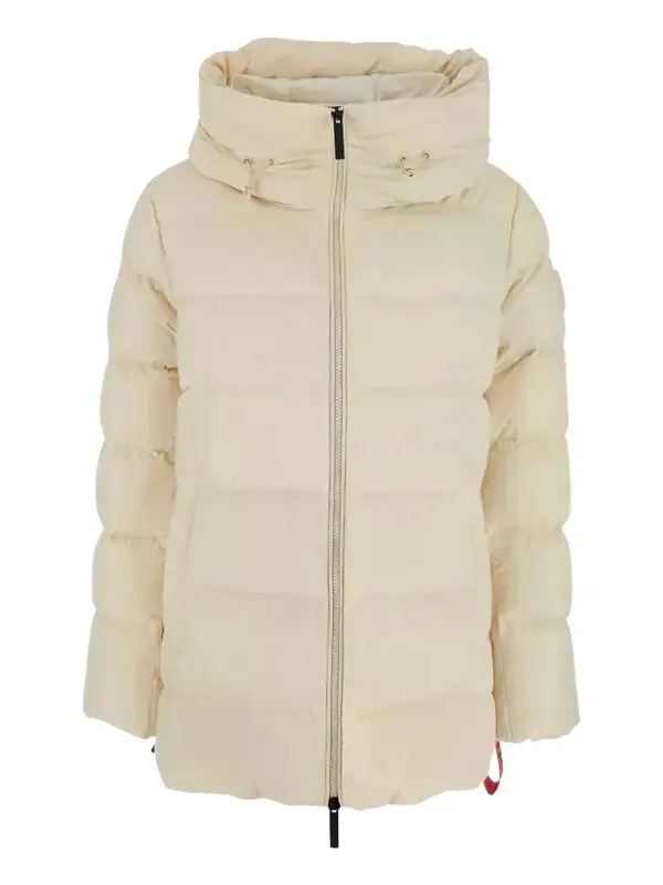 AFTER/LABEL Padded Single-breasted Coat - Neutrals