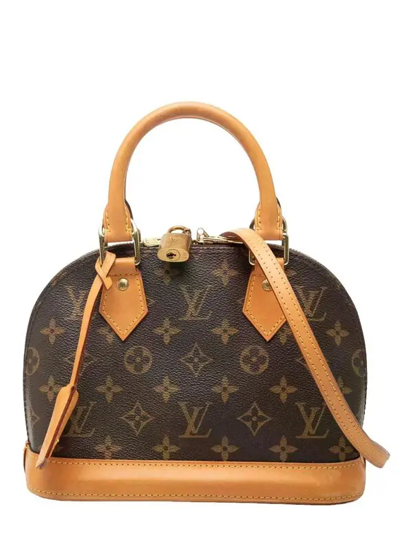 LOUIS VUITTON Monogram Canvas Alma Bb Satchel - Brown