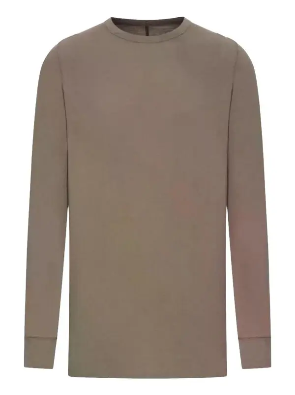 Rick Owens Long-sleeved Cotton Jersey T-shirt - Green