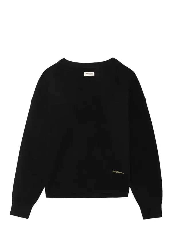 Zadig&Voltaire Soulu V-neck Sweater - Black