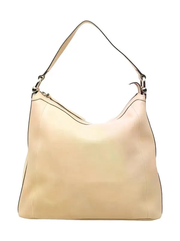Gucci Calfskin Bamboo D Ring Hobo Shoulder Bag - Brown