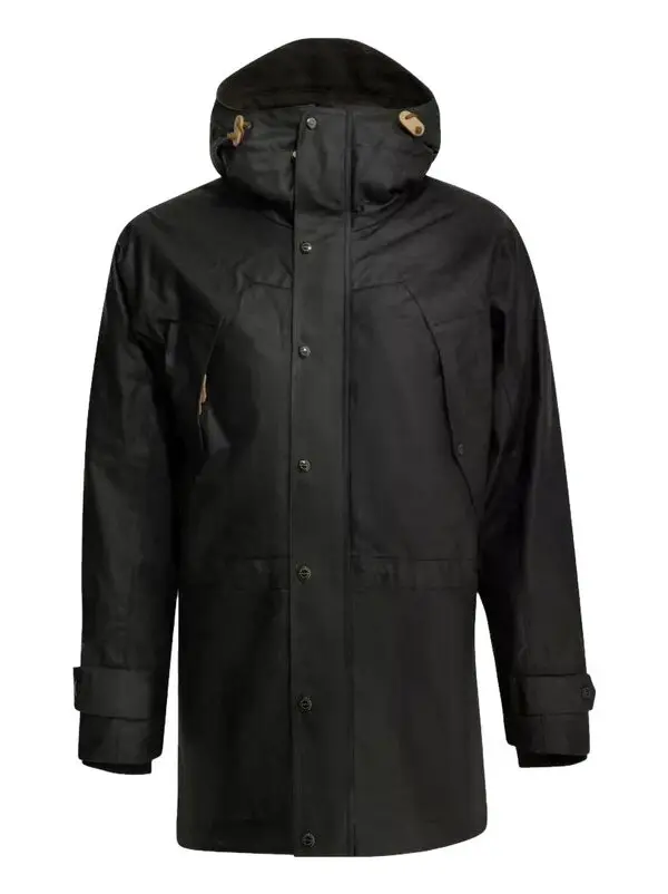 CECCARELLI Hooded Cotton Coat - Black