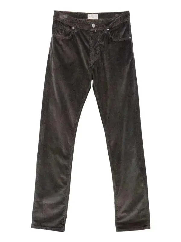 Jacob Cohen Corduroy Straight-leg Trousers - Grey