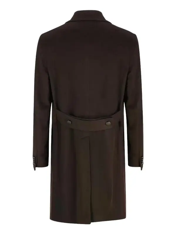Tagliatore Double-breasted Notched-lapels Coat - Brown