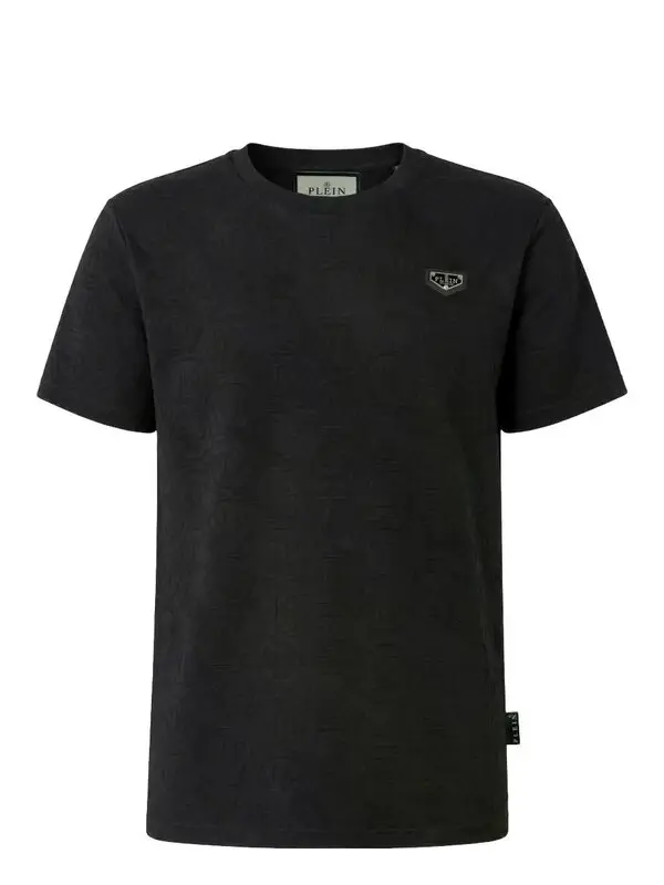 Philipp Plein Jacquard T-shirt Monogram - Black