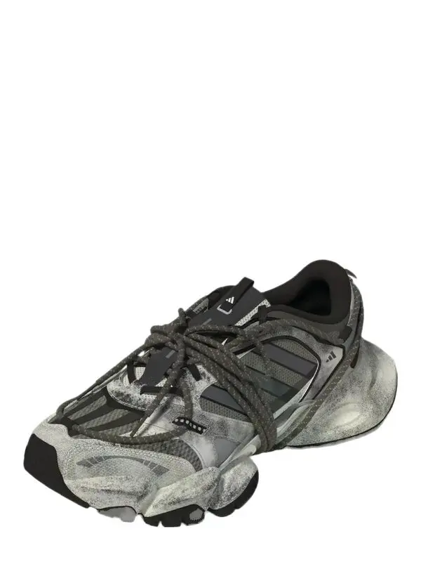 Adidas Xlg Runner Deluxe 2.0 Panelled Distressed Sneakers - Grey