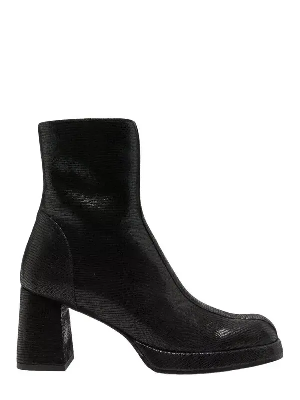 Chie Mihara Kanna49 Lizard-effect Platform Ankle Boots - Black