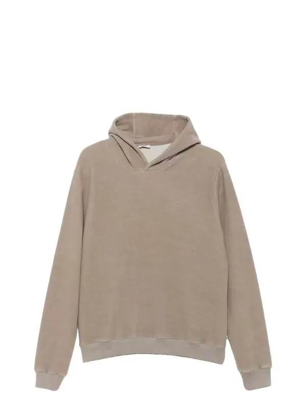 04651 / A TRIP IN A BAG Ribbed-hem Hoodie - Grey