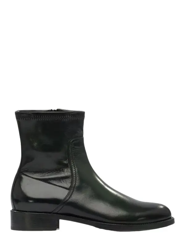 MARETTO Leather Ankle Boots - Black