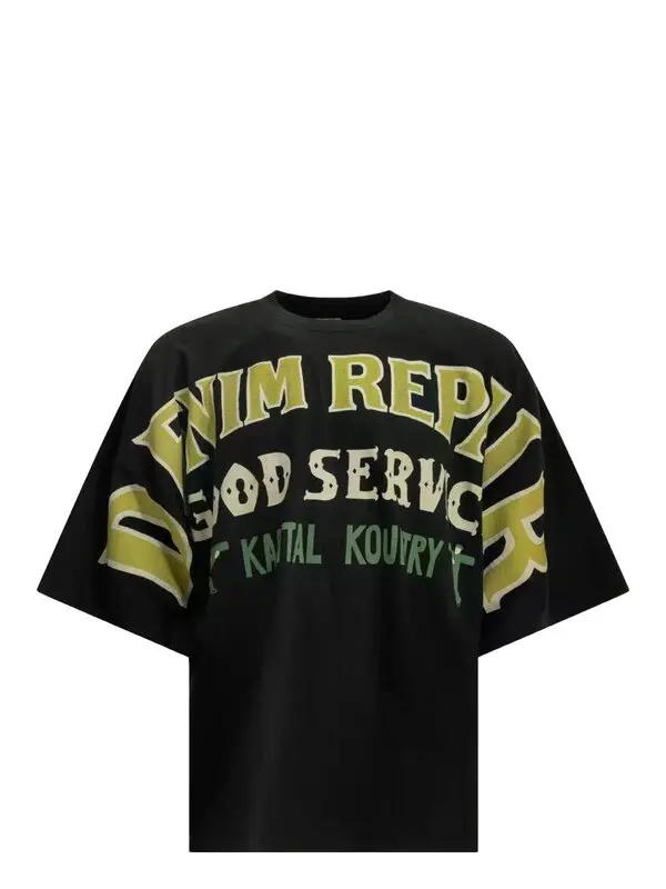 Kapital Logo-print Cotton T-shirt - Black