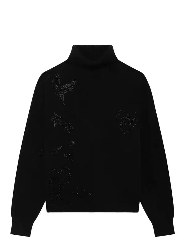 Zadig&Voltaire Souly Cashmere Turtleneck Sweater - Black