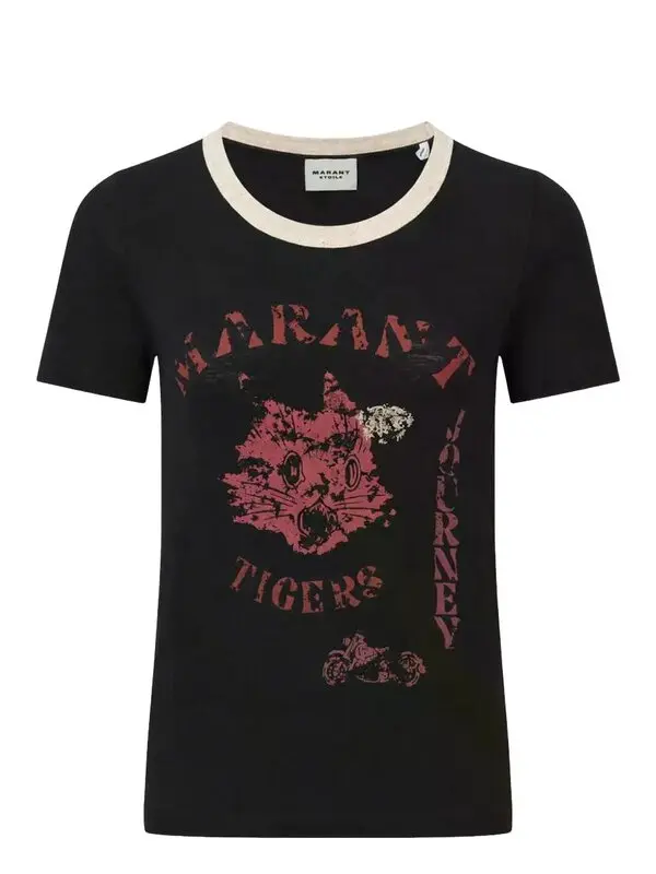 Isabel Marant Étoile Graphic-print Kiliann T-shirt - Black