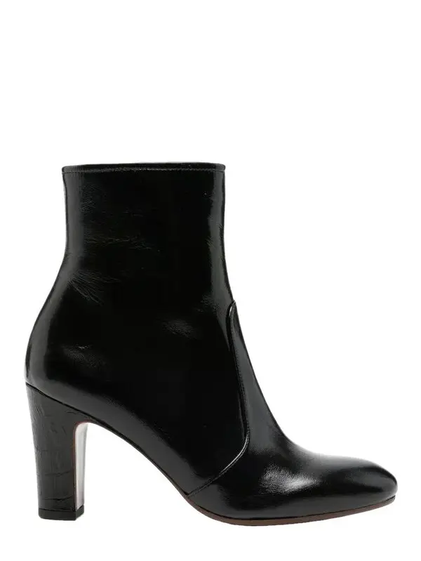 Chie Mihara Manel Croc-effect Leather Ankle Boots - Black