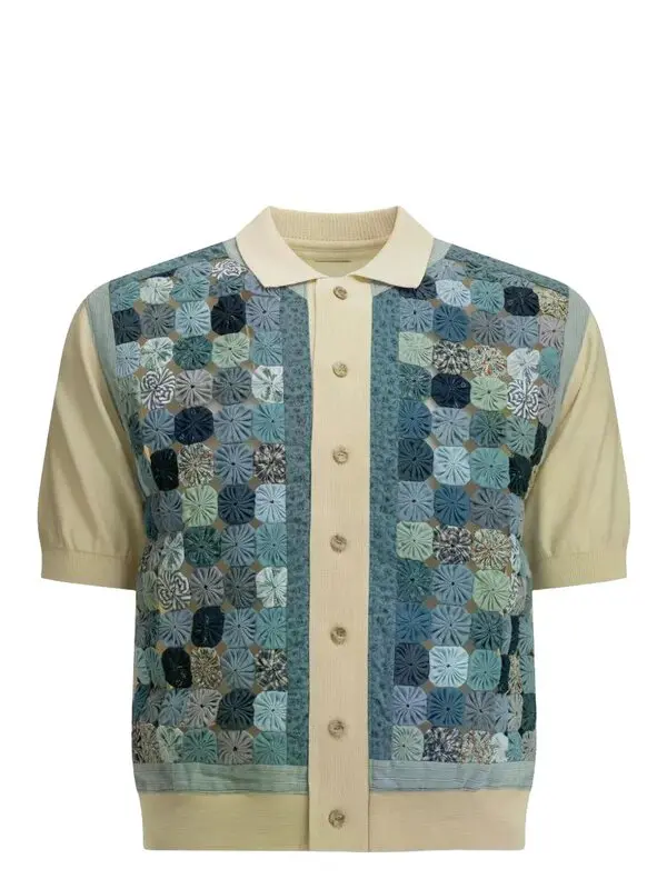 Kapital X Yo-yo Patchwork Shirt - Blue