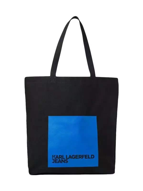 Karl Lagerfeld Logo-appliqué Tote Bag - Black