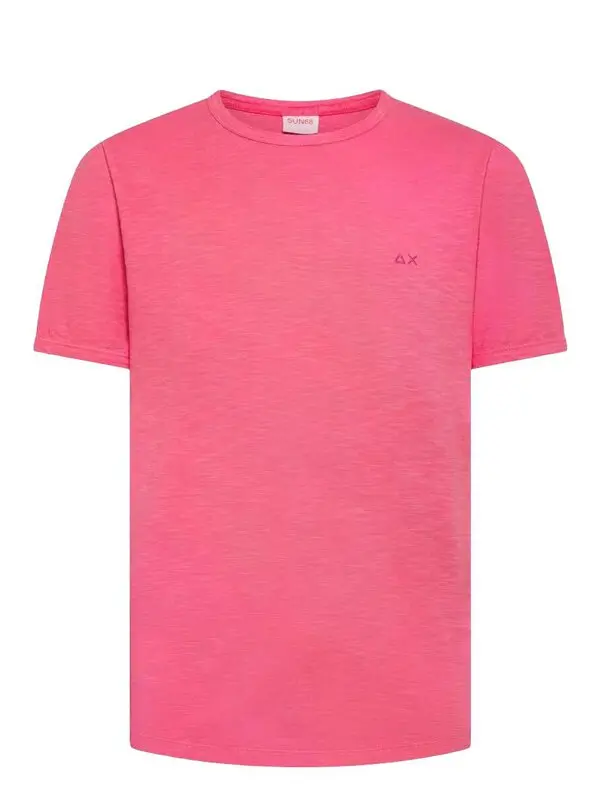 SUN 68 Embroidered-logo T-shirt - Pink
