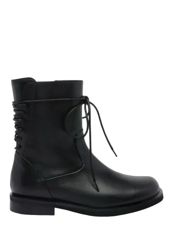 POEVE Arlo Lace-up Boots - Black
