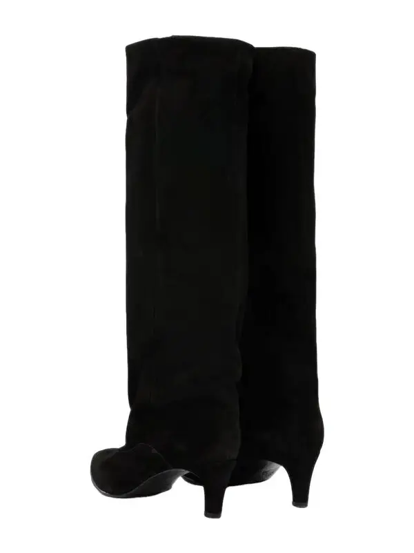 STRATEGIA SHOES Pointed-toe Suede Boots - Black