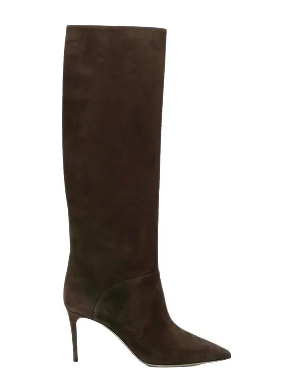 Casadei Blade Suede Pointed-toe Boots - Brown