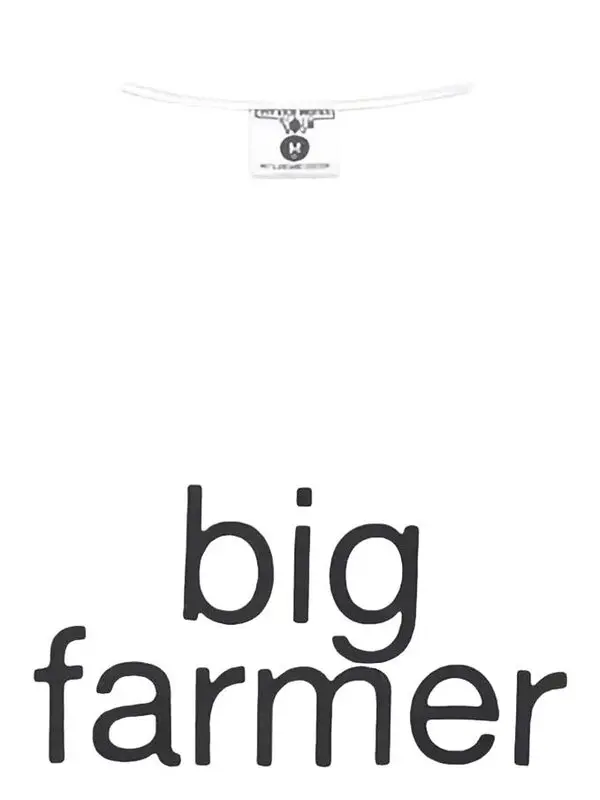 SERVICE WORKS Big Farmer Slogan-print T-shirt - White