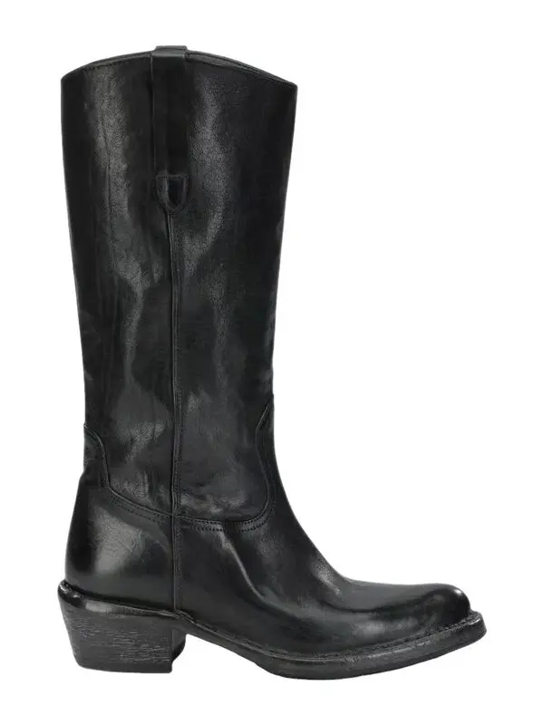 Moma Dallas Knee-high Boots - Black