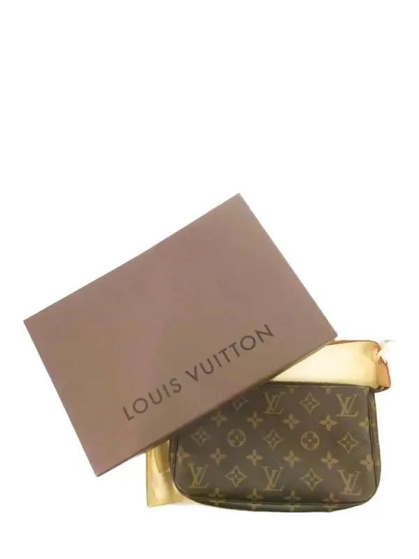 LOUIS VUITTON Monogram Pochette Accessoires Shoulder Bag - Brown