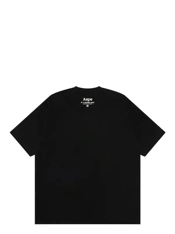 AAPE BY *A BATHING APE Moonface Graphic-print T-shirt - Black