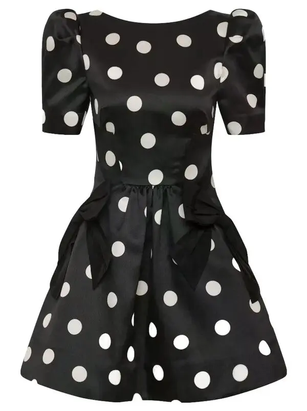Rebecca Vallance Bacio Short-sleeve Mini Dress - Black