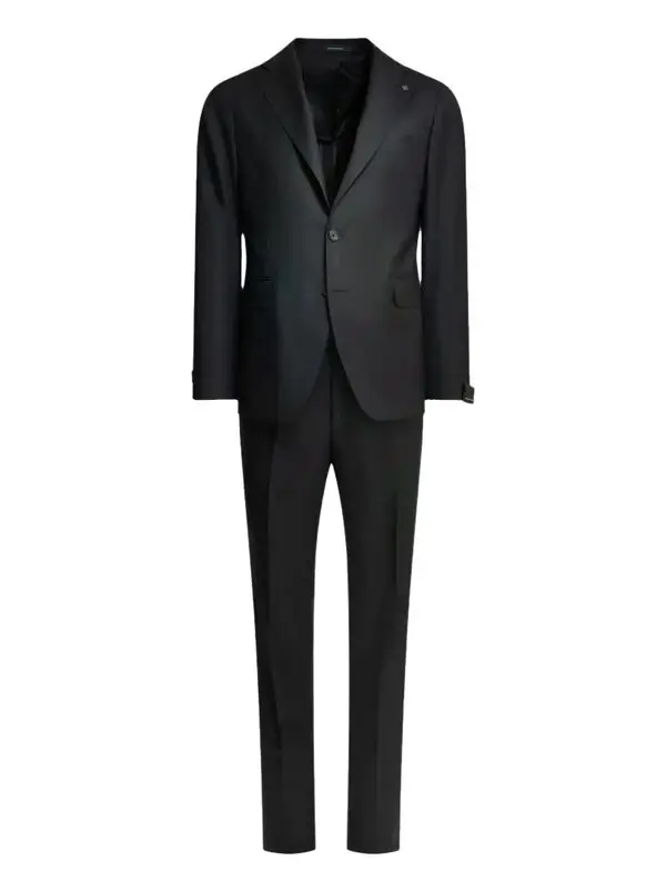 Tagliatore Single-breasted Wool Suit - Blue