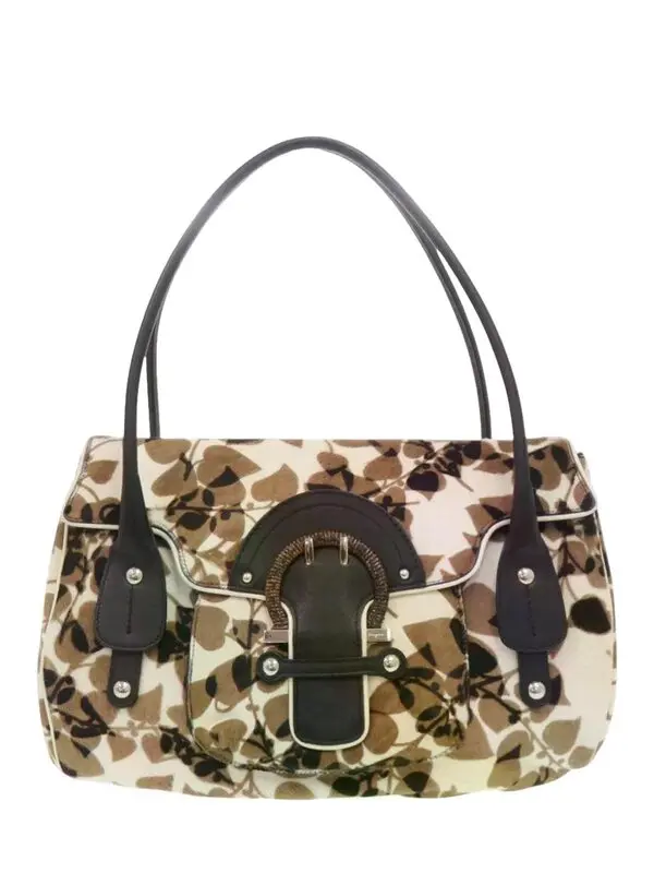 FERRAGAMO Pony Hair Shoulder Bag - Brown