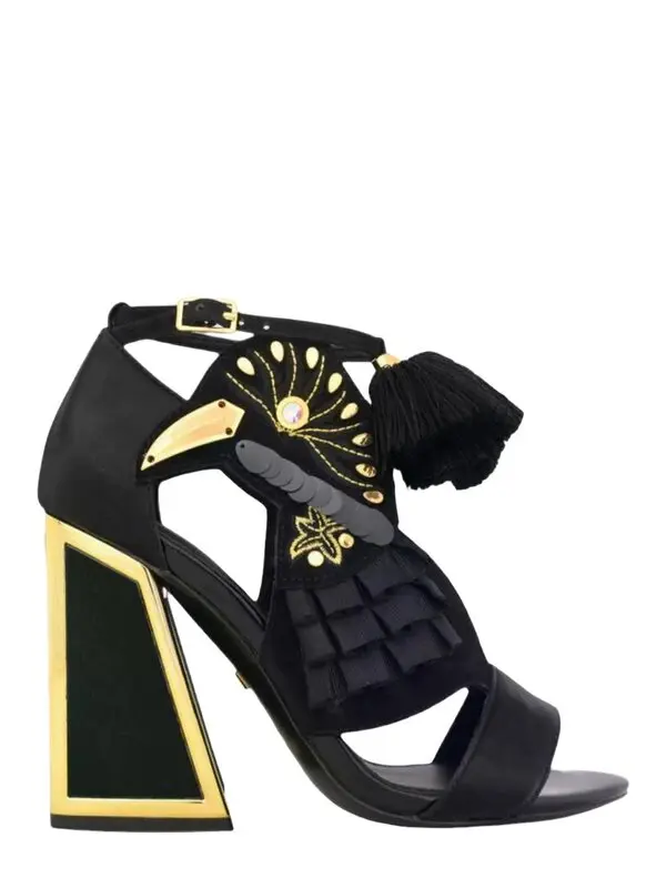 KAT MACONIE Aya Bird-embellished Sandals - Black