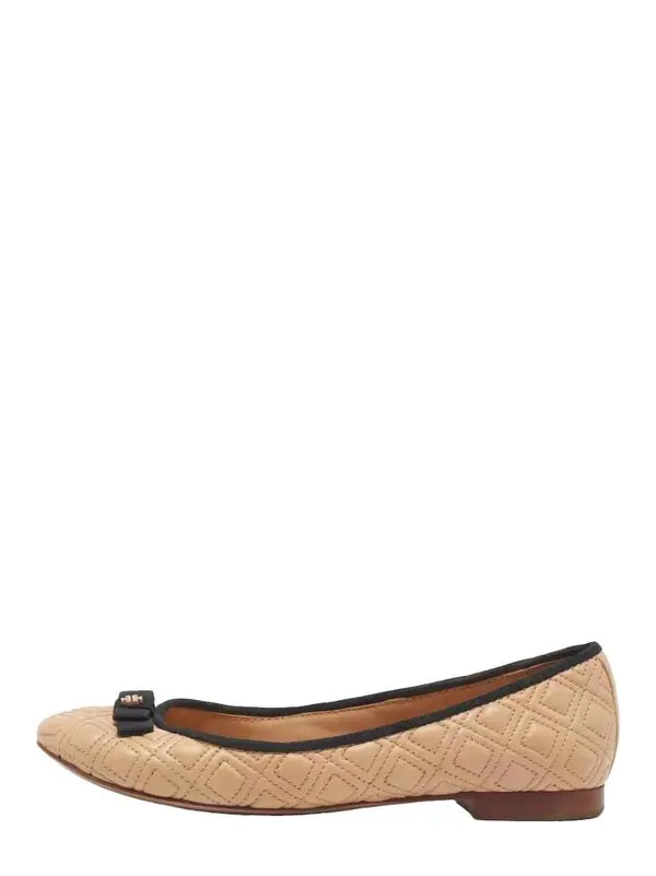 Tory Burch Marion Quilted Ballet Flats - Neutrals