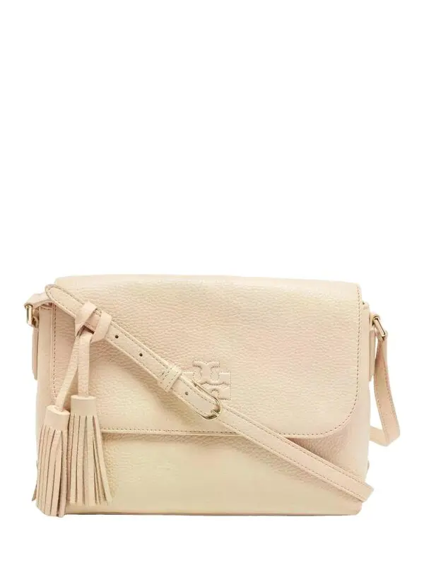 Tory Burch Thea Pebble-grain Shoulder Bag - Neutrals
