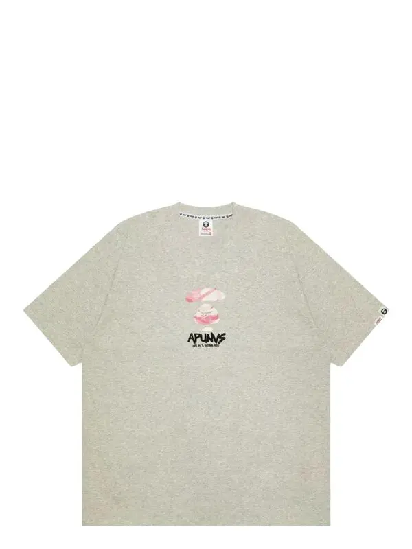 AAPE BY *A BATHING APE Aapeunvs Moonface Graphic T-shirt - Grey