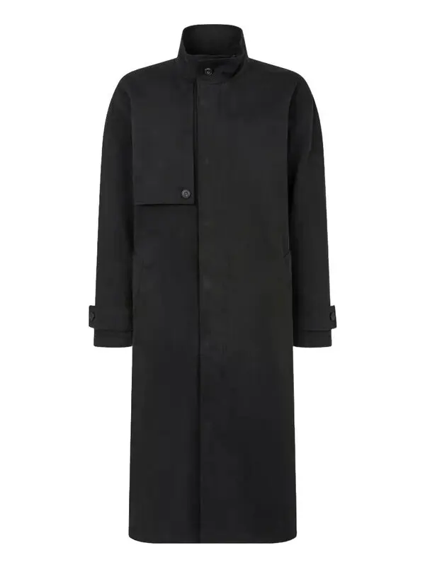 STUDIO TOMBOY Storm-flap High-neck Coat - Black