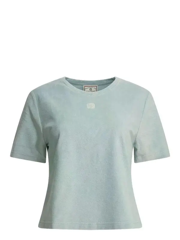 INES DE LA FRESSANGE PARIS Naomi Logo-embroidered T-shirt - Blue