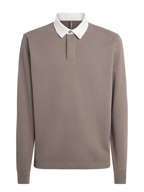 Vuori French Terry Cypress Rugby Shirt - Brown