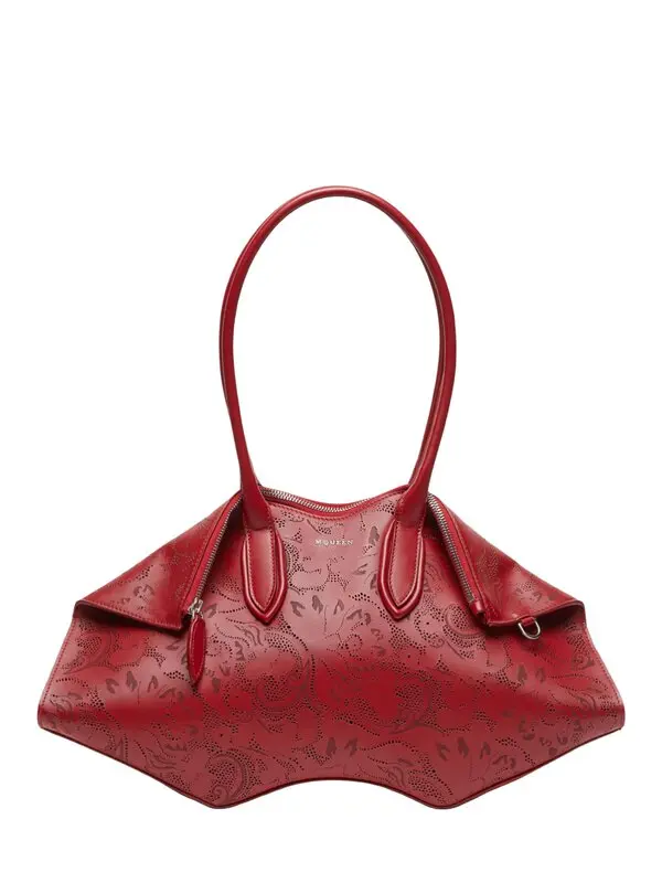 Alexander McQueen Leather Manta Top-handle Bag - Red