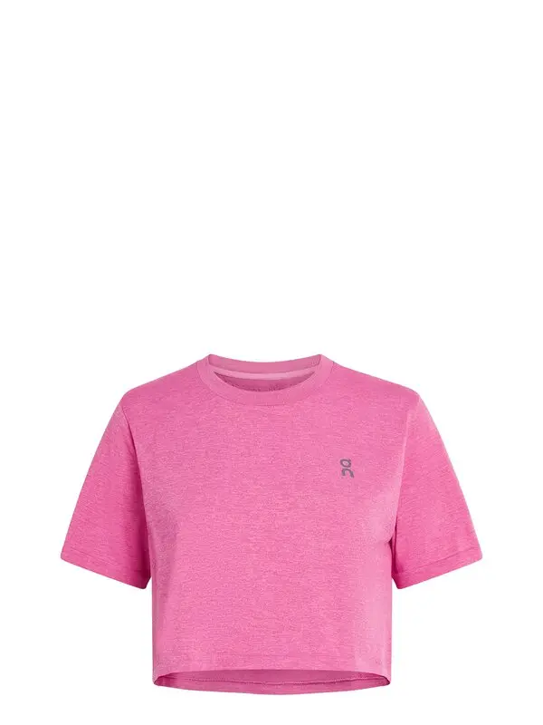 On Train Flex Crop T-shirt - Pink