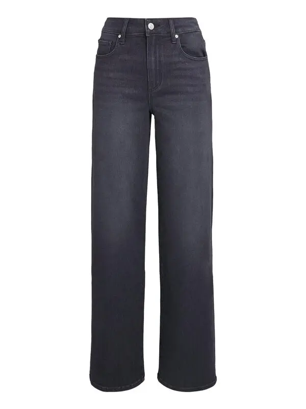 Paige Tatum Wide-leg Jeans - Black